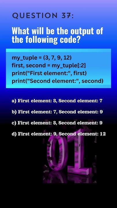 Python Qn. 37 | Python Questions and Answers | Tech NS Arena #programmingquiz - YouTube