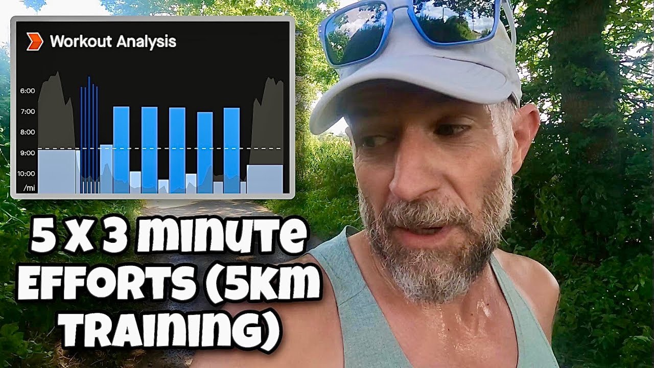 5 x 3 minute efforts! 5km Training - YouTube