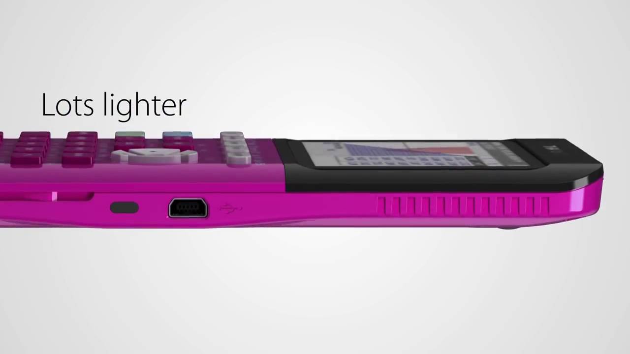 TI 84 Plus CE graphing calculator in fun, bold colors - YouTube