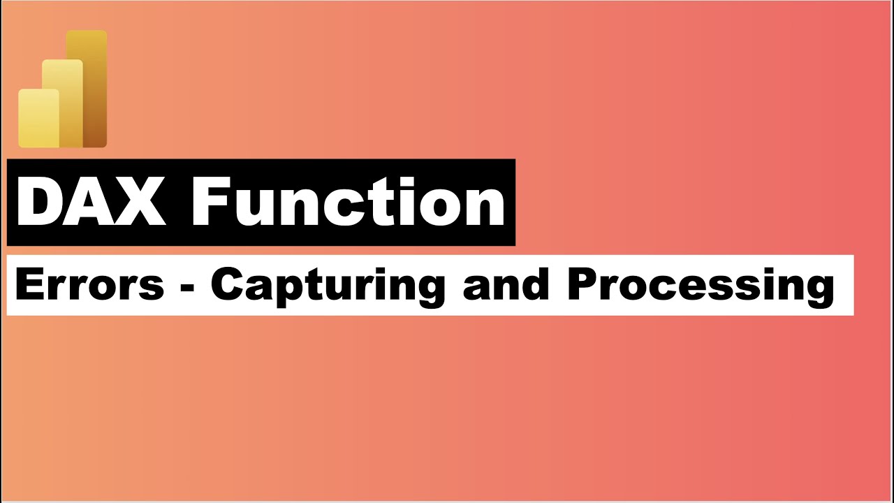 Power Bi Iferror Dax Function To Process Errors Youtube
