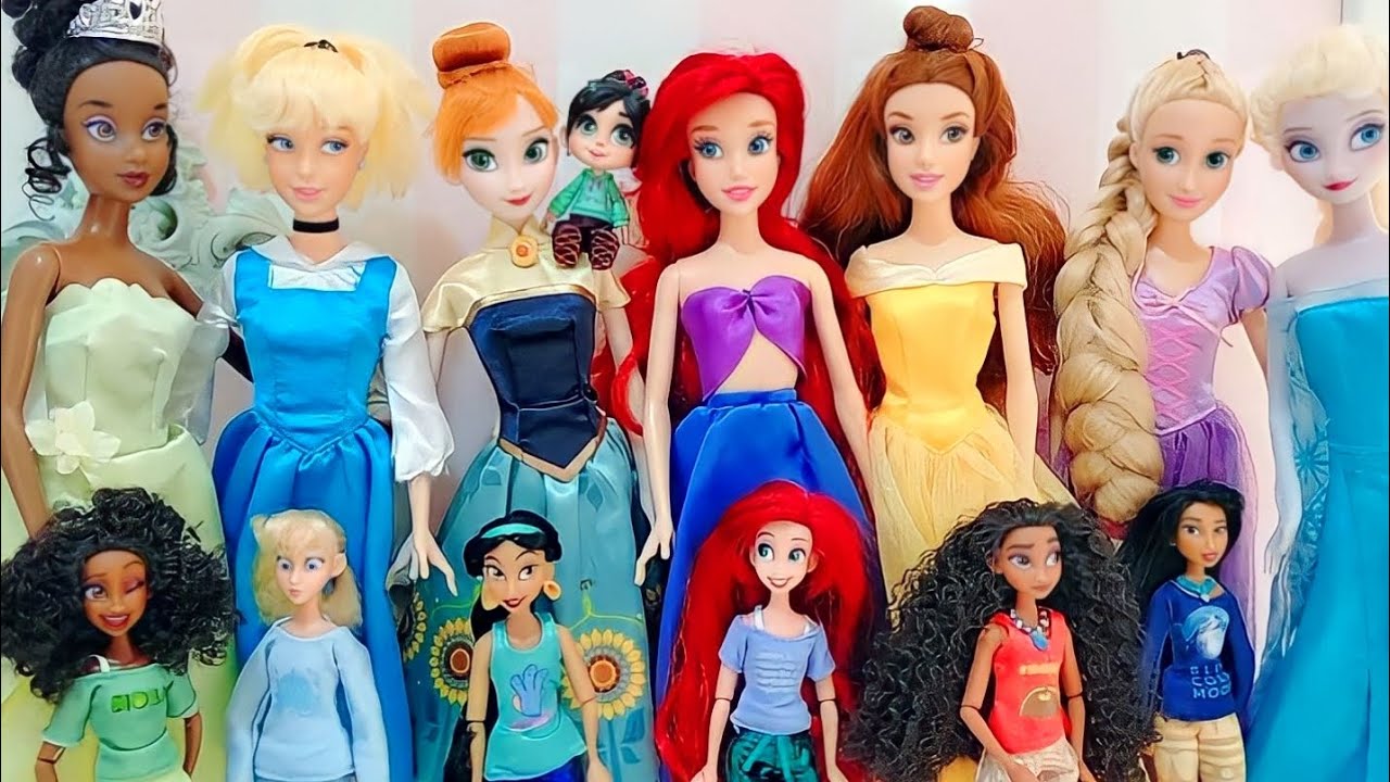 Fun Disney Princess Dress Matching Video - Elsa, Anna, Rapunzel, Snow ...
