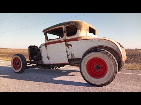 First Drive on the Road Chopped & Channeled Model A Coupe - YouTube