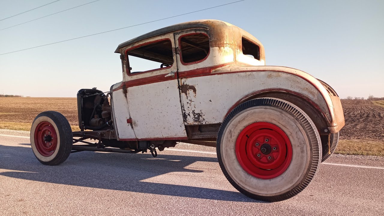 First Drive on the Road Chopped & Channeled Model A Coupe - YouTube