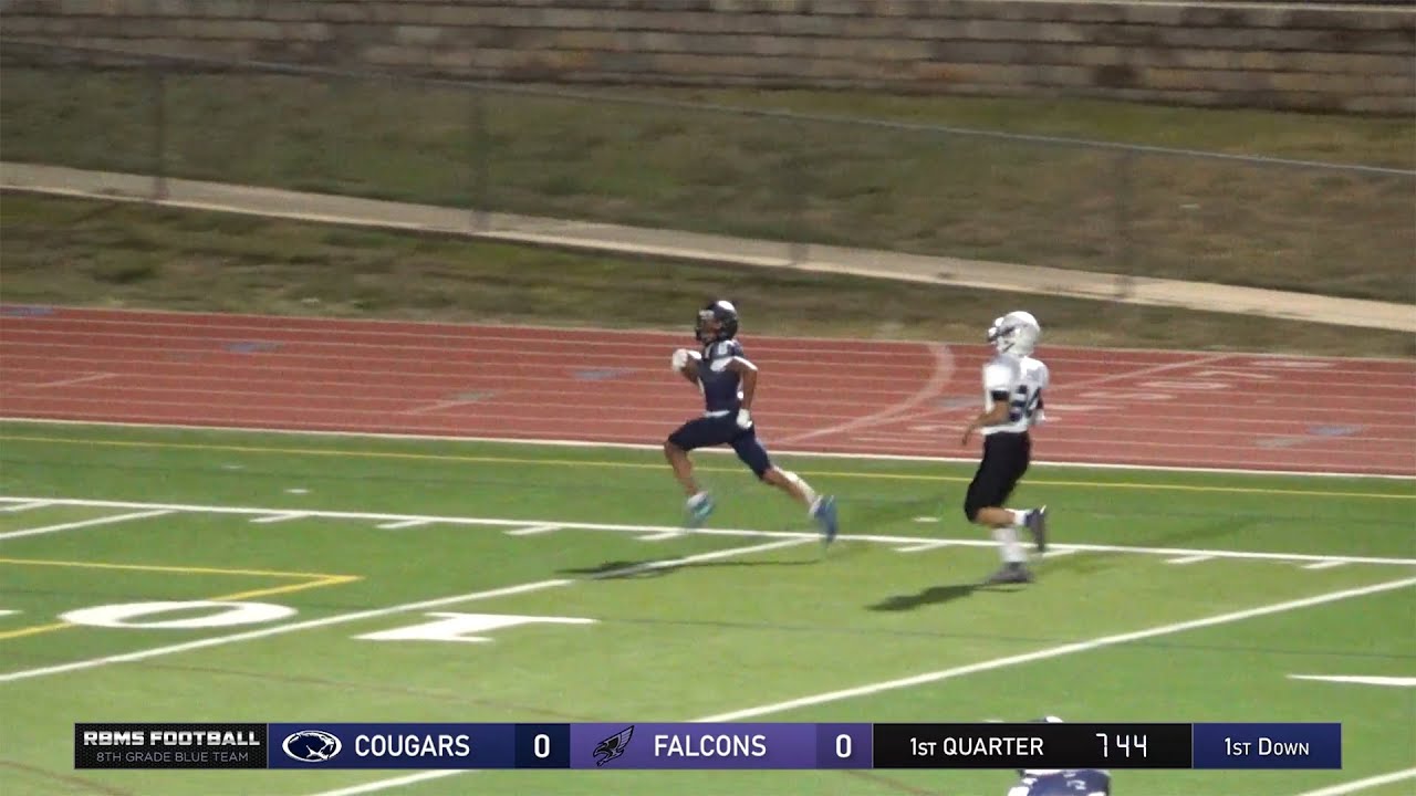 RBMS Cougars 8th Grade Blue Team vs Four Points Falcons - YouTube