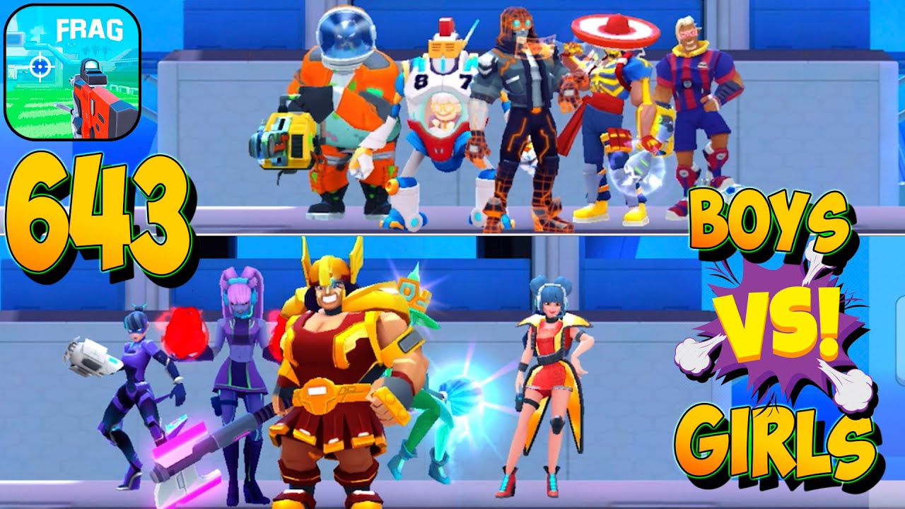 FRAG Pro Shooter - Gameplay Walkthrough part 643 - Boys vs Girls Team🔥 ...