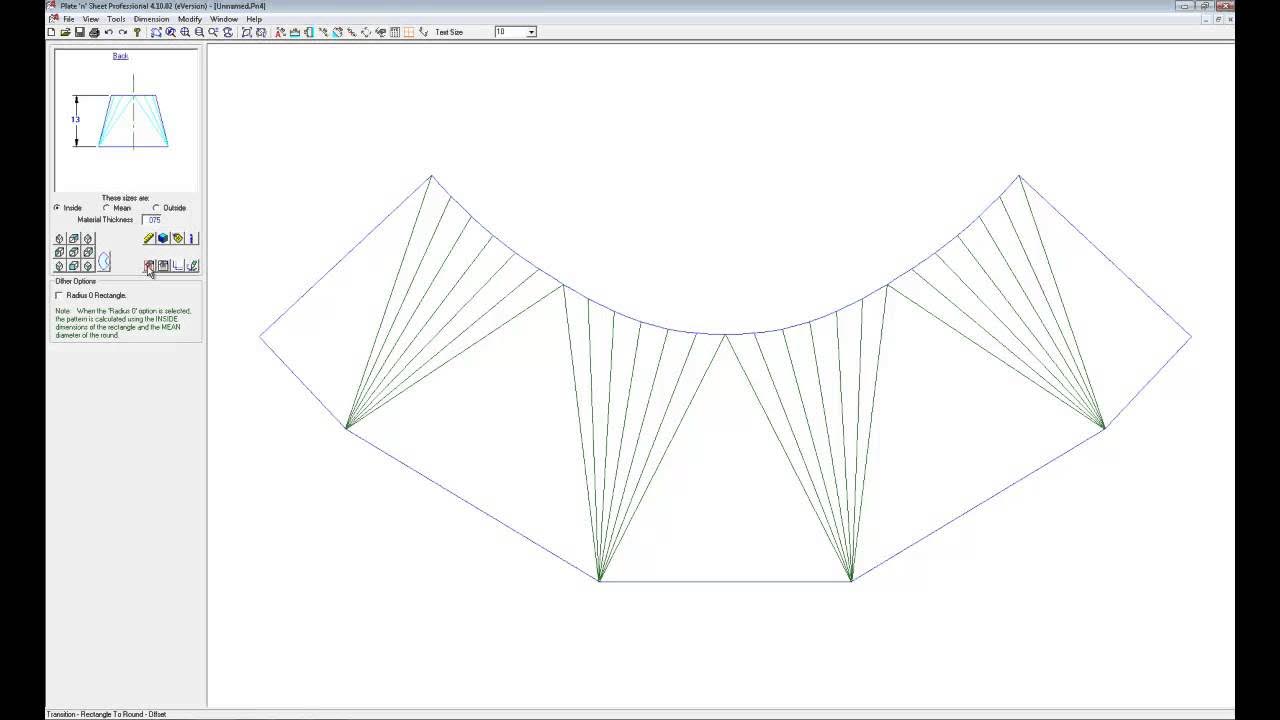 Rectangular to Round Duct Transition - YouTube