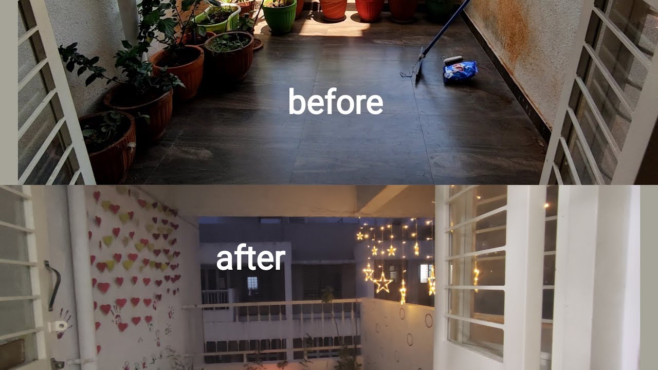 balcony makeover | lockdown work with fun - YouTube