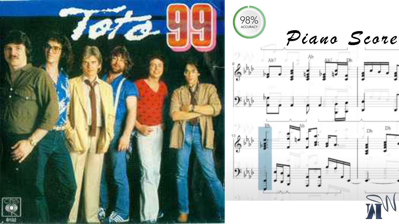 [A-060] 99 (Ninety-nine) - Toto / Piano Score - Sheet Music (Original ...