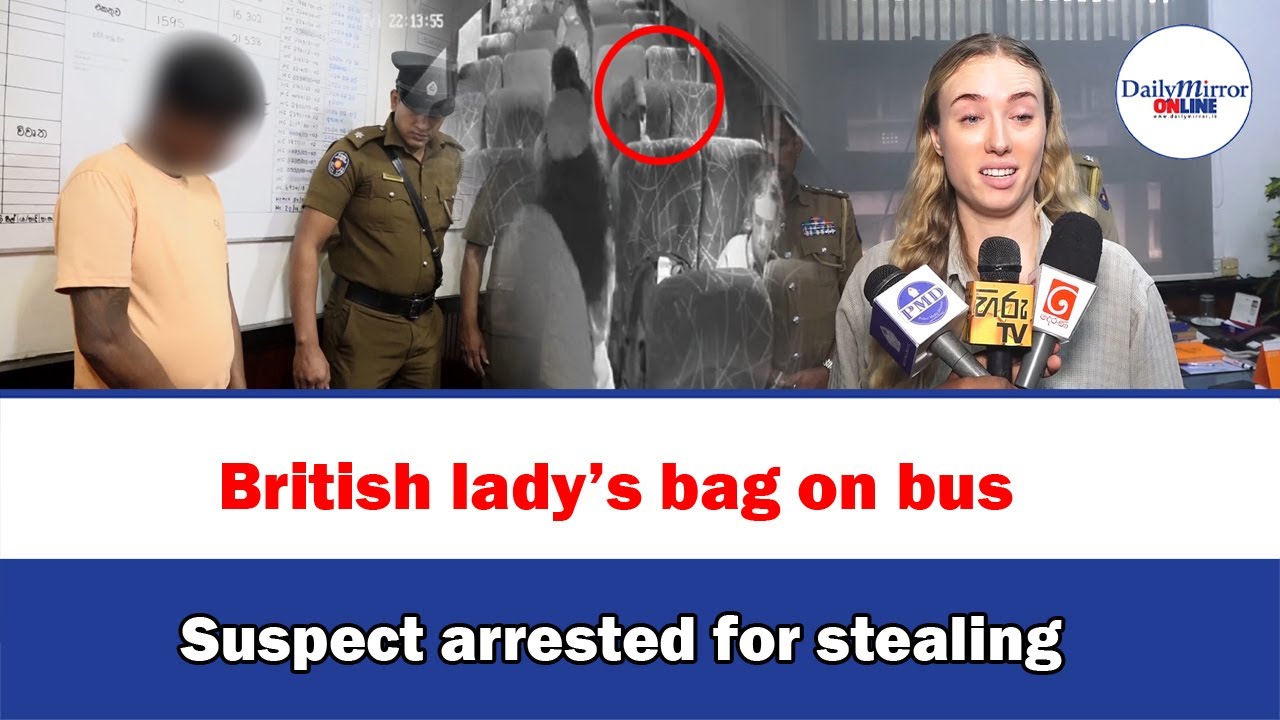 Suspect arrested for stealing British lady’s bag on bus - YouTube