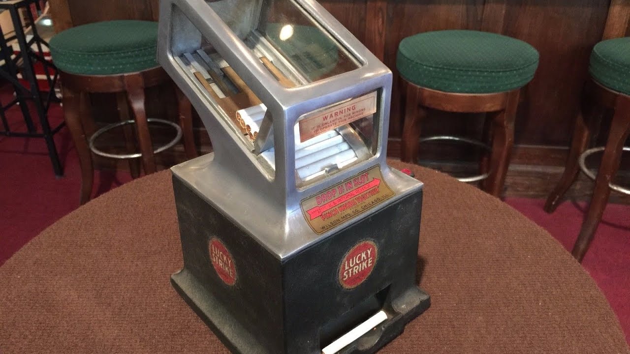 1920 Wilson 1 Cent Lucky Strike Cigarette Vendor SOLD by The Mantiques ...