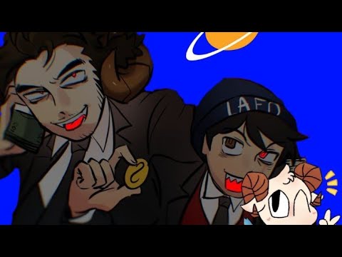 || Jschlatt blue x Quackity welcome to las nevadas || //GachaNox ...