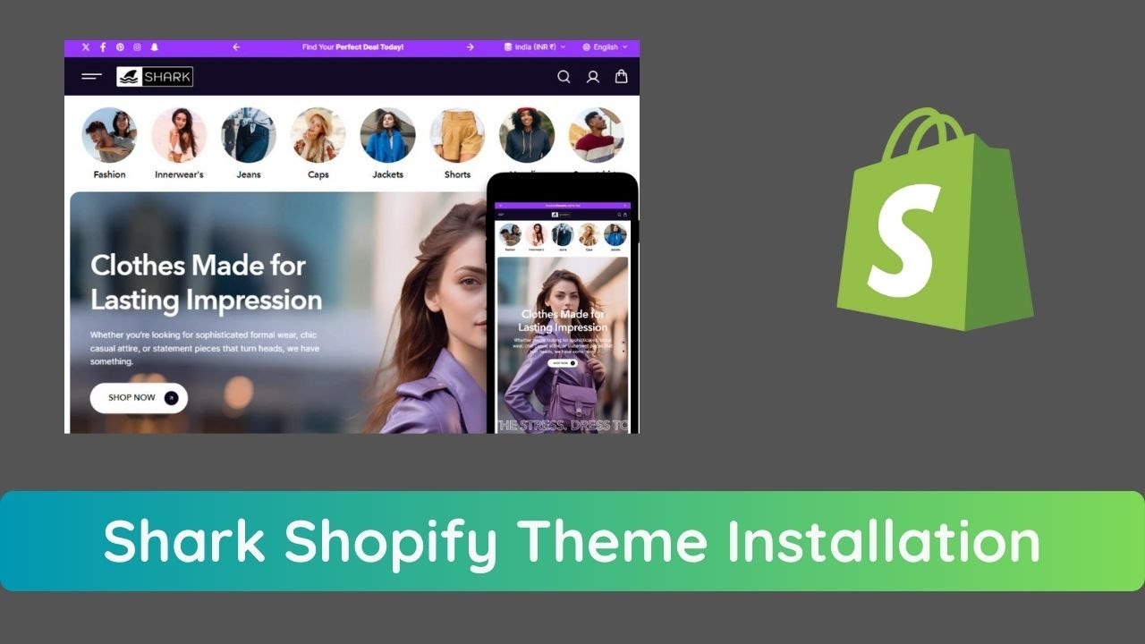 Shark shopify theme installation and customisation tutorial l Themezone - YouTube