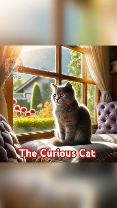 The Curious Cat. #CuriousCat #AdventureStory #ShortStory #Storytelling #Shorts #CatAndFox # ...