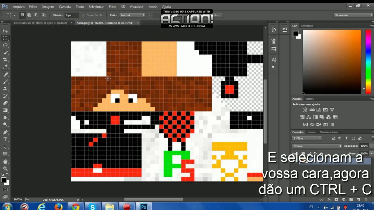 Como fazer o rosto/uma cara de Minecraft em 3D - YouTube