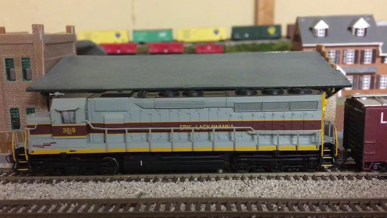 Bachmann N Scale SD45 with sound. - YouTube