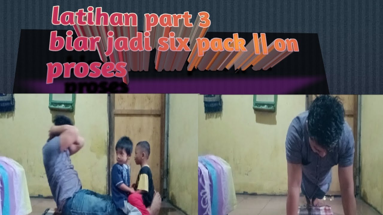 ||cara biar jadi six pack||target 1 bulan||gk ada matras pake sarung ...