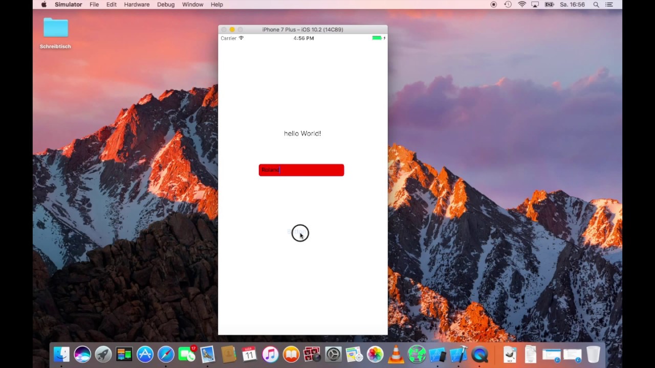 Xcode Swift3 Tutorial 1 Deutsch German Label Button Textfield Youtube