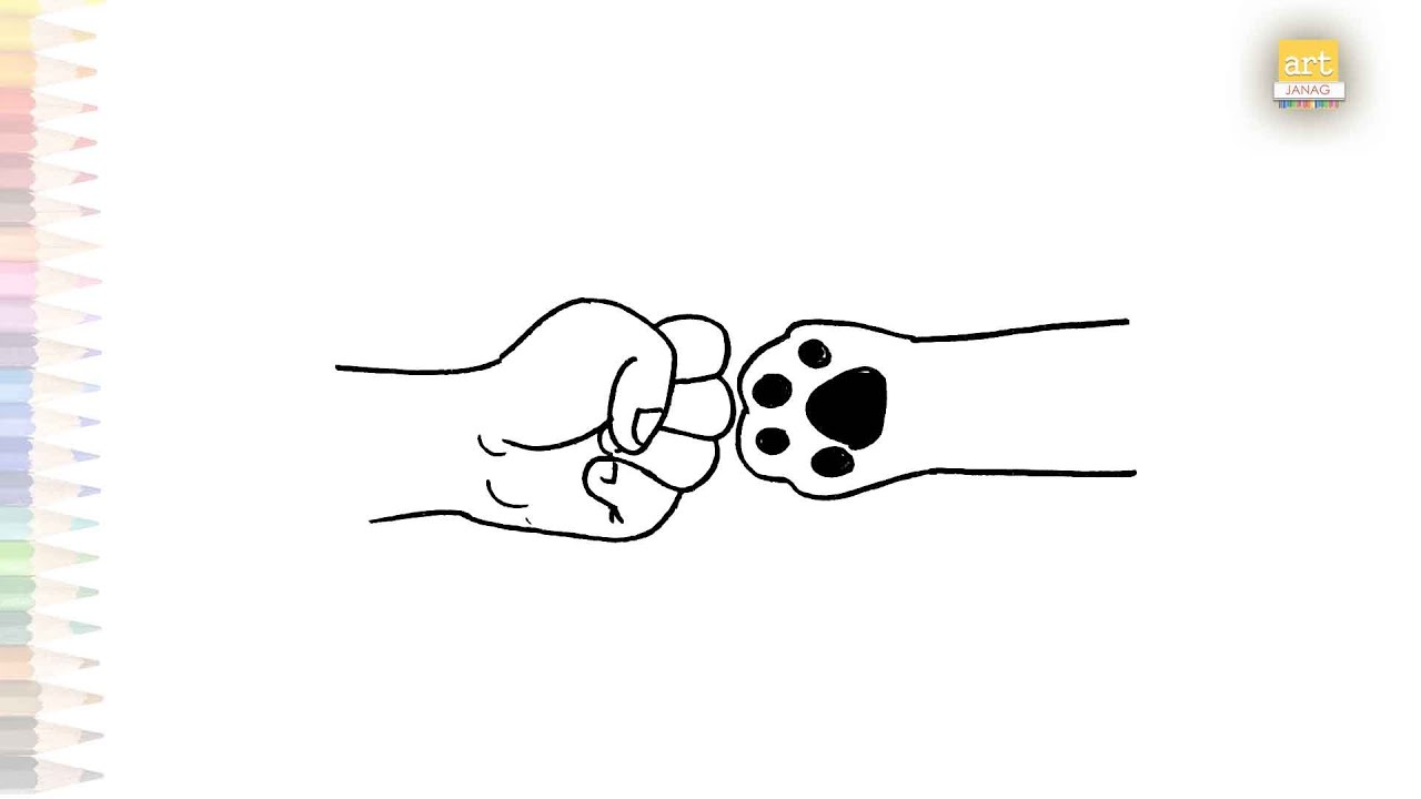 Animal lovers drawing | Outline sketches | How to draw Animal lovers ...