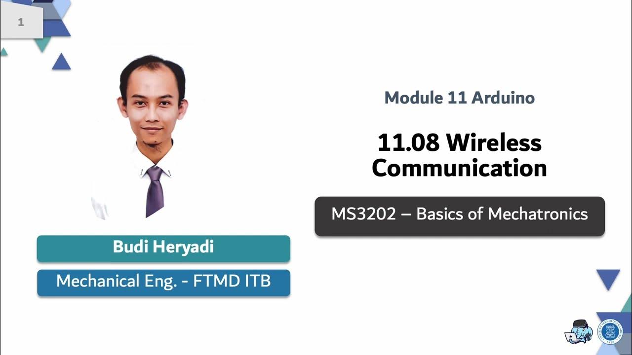 Basic of Mechatronics - Module 11.08 Arduino Wireless Communication - YouTube