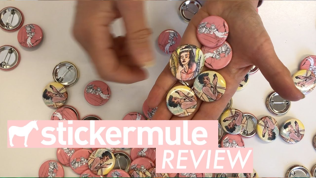 Clare's StickerMule Pin Review - YouTube