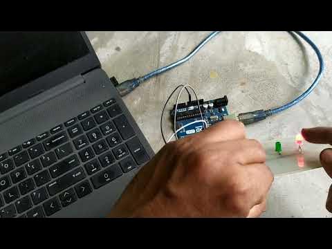 Simple LED Blinking project on a home made PCB using Arduino UNO - YouTube