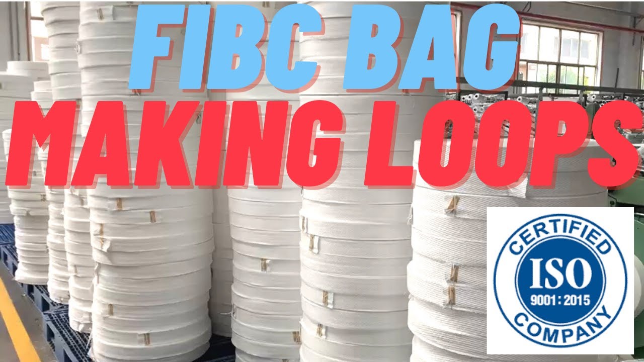 Making the loops of FIBC bag | ISO 9001 FIBC bag manufacturer - YouTube