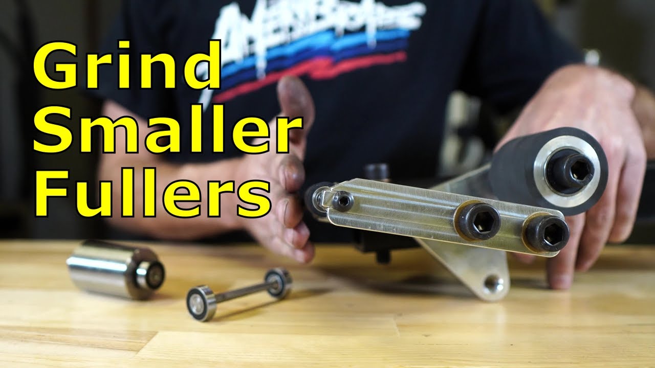 Grind Smaller Fullers by Adapting Your Small Wheel Holder - YouTube