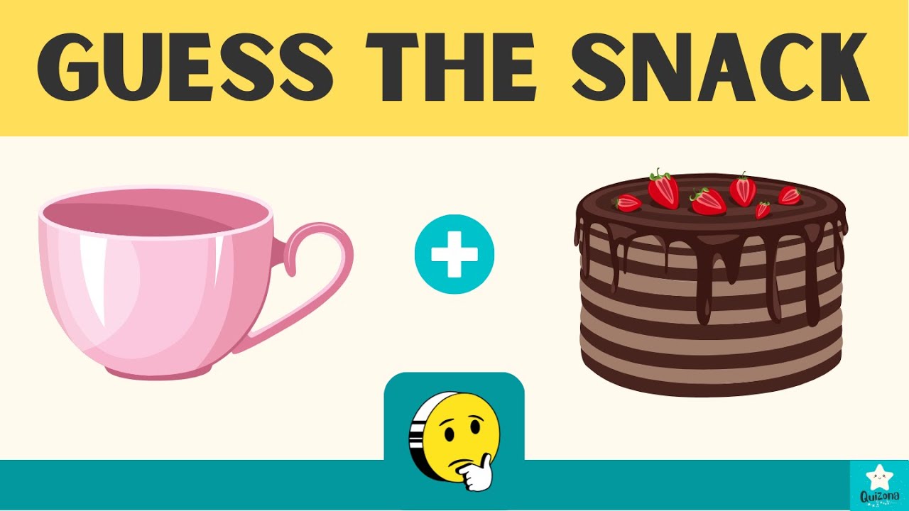 Guess the Snack By Emoji | Guess the Food | Emoji Riddles #Quizona ...