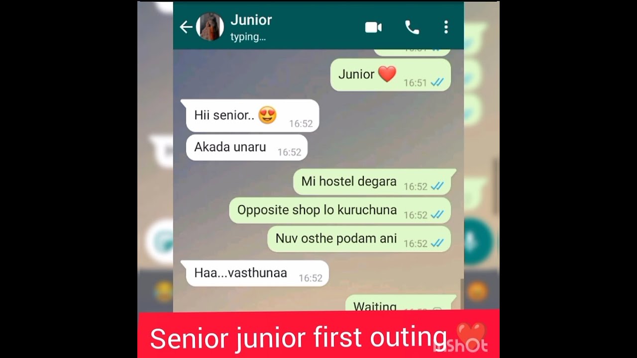 Senior junior first outing ️|| Episode-4 || text messages || lovers ...
