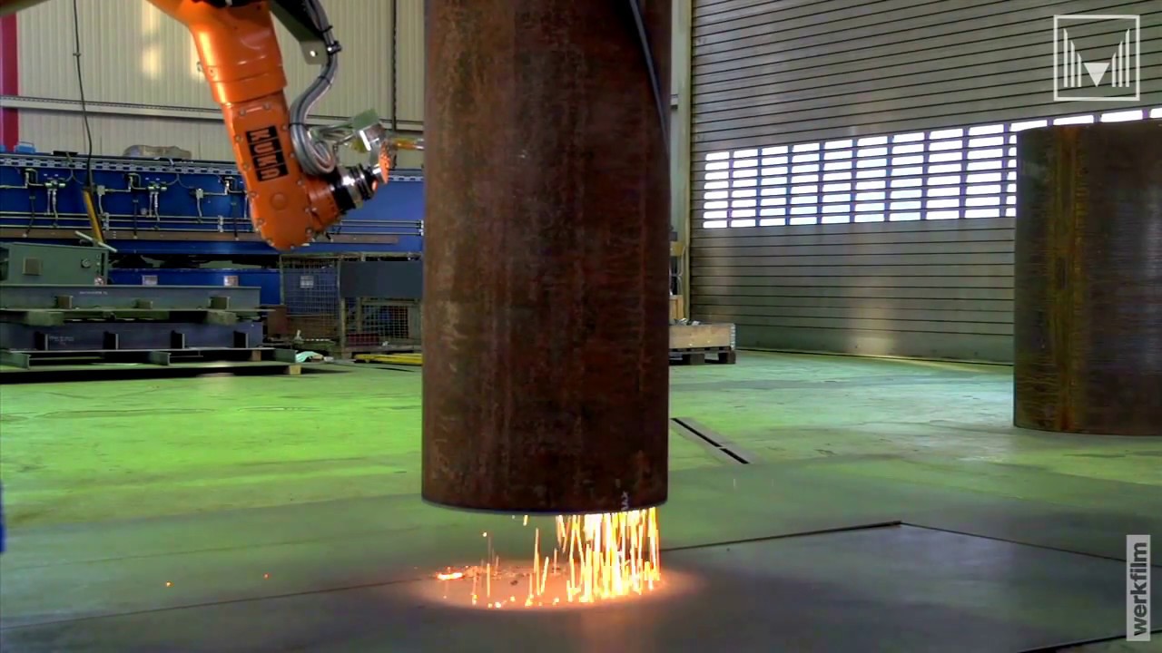 Vertical contour cutting of large pipes - by IMG - YouTube