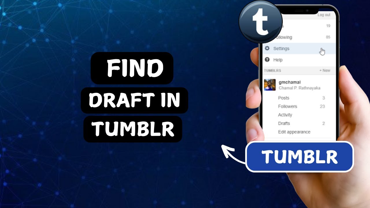 How to Find Drafts on Tumblr | Quick Guide - YouTube