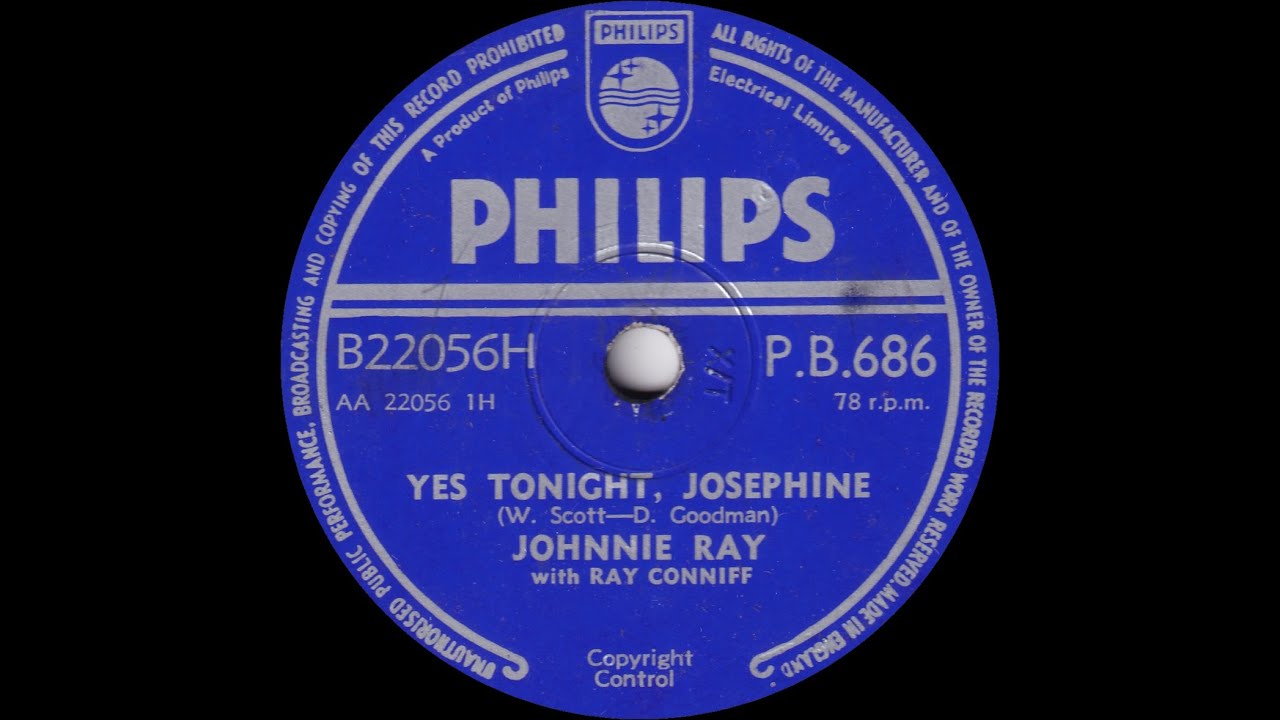 Johnnie Ray - Yes Tonight, Josephine - YouTube