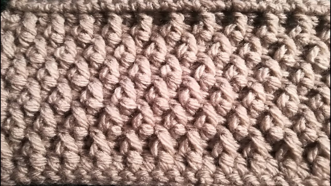 rain stitch crochet - 3D crochet stitch - YouTube