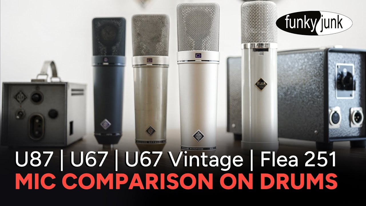 Mic Shootout on Drums: Neumann U87 Ai, U67 Vintage, U67 Modern, Flea M251 - YouTube