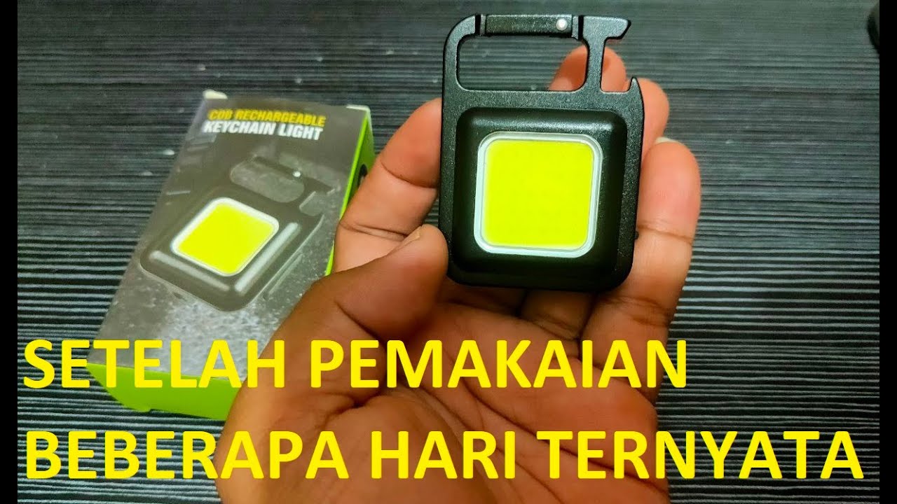 Mini Cob Light USB LED KeyChain Portable Review - YouTube