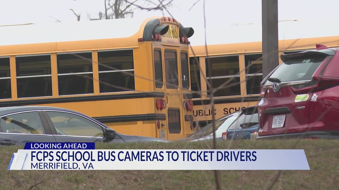FCPS school bus cameras to ticket drivers - YouTube