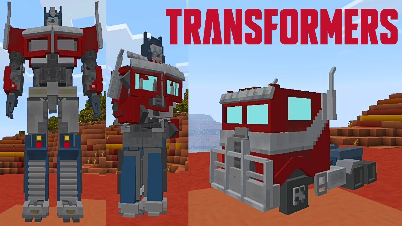 Addon de Transformers para Minecraft PE || TRANSFORMERS MCPE - YouTube