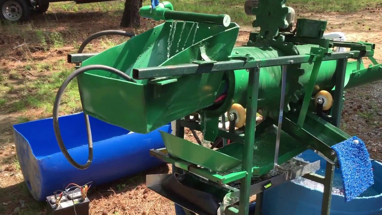 New DIY Reverse Helix Trommel - YouTube