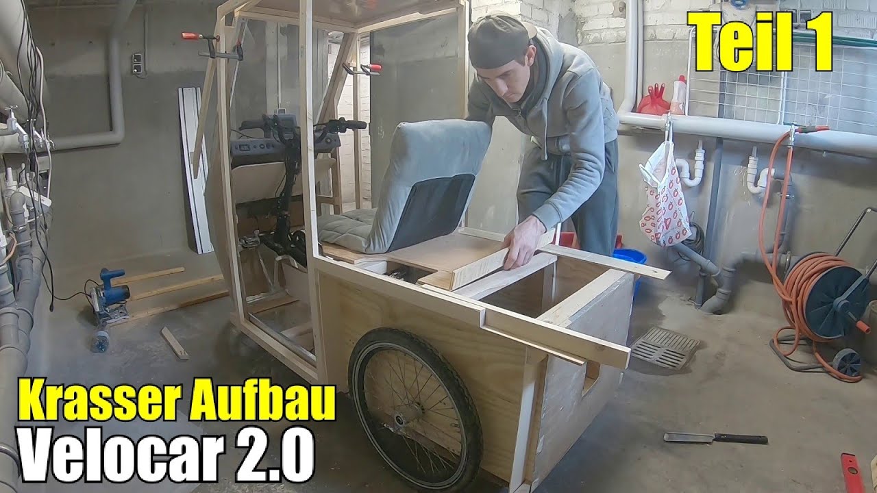 Fahrrad Wohnmobil 2.0 / Velocar V2 E-Bike Trike Camper Aufbau - Teil 1 ...