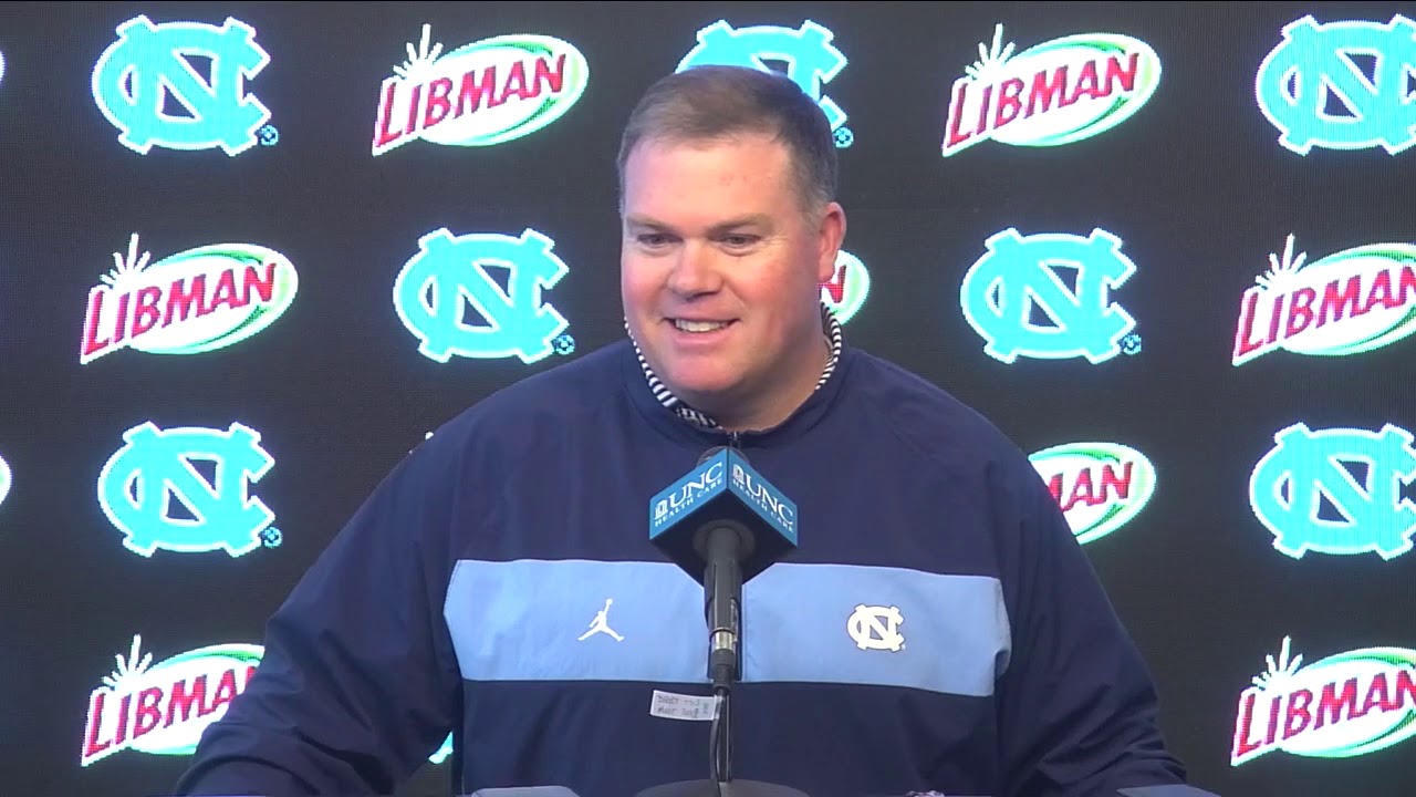 UNC Football: Jay Bateman Press Conference - 11/18 - YouTube