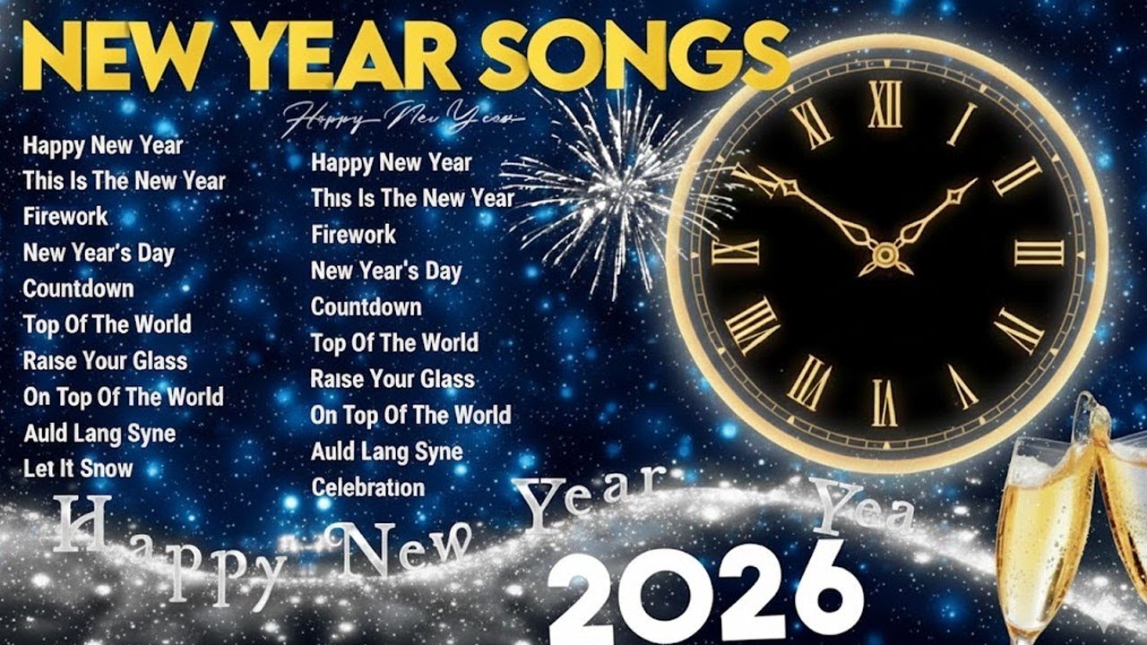 🎇 New Year Countdown 2026 Fireworks 🎆 Happy New Year Songs 2026 NEW ...