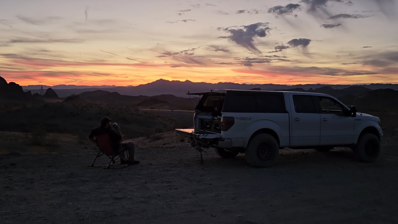 Beautiful Desert Sunset in my F150 Lariat - YouTube