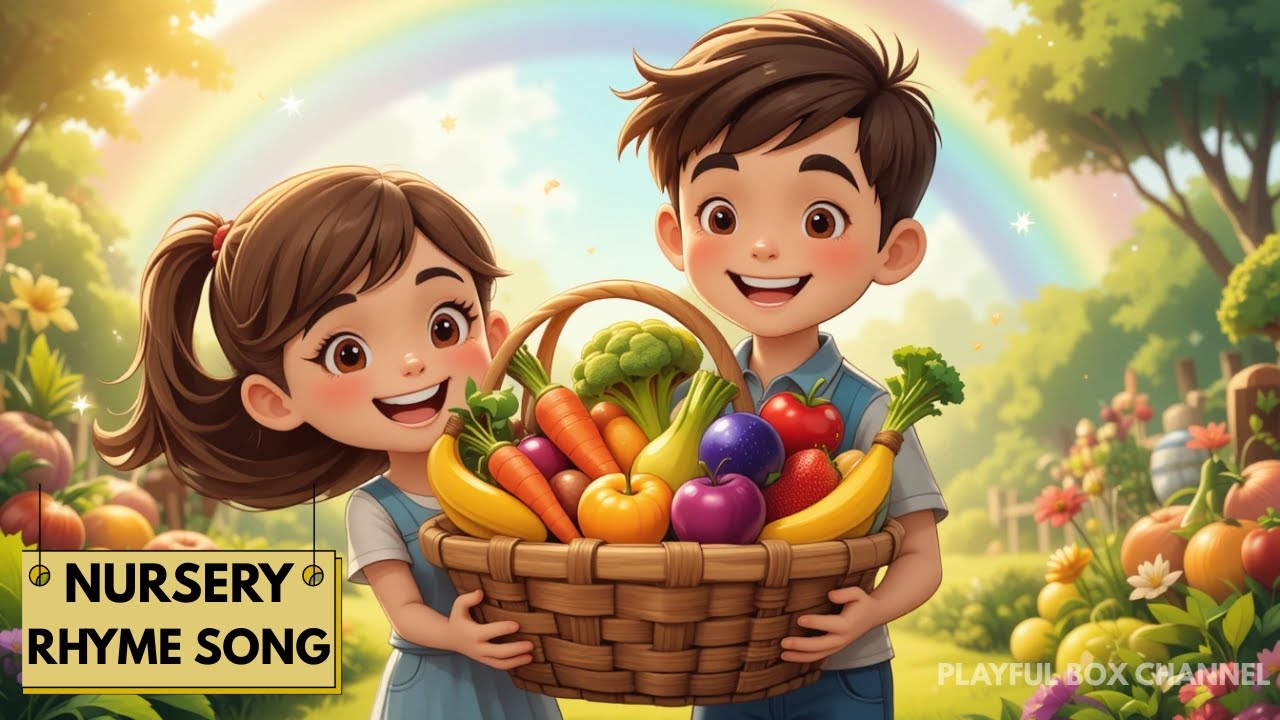 Eat Right, Feel Bright! Fruits and Veggies Healthy Way Nursery Rhyme ...