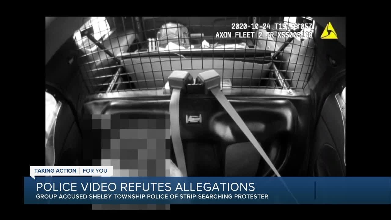 Video released by police refutes allegations protestor was strip ...