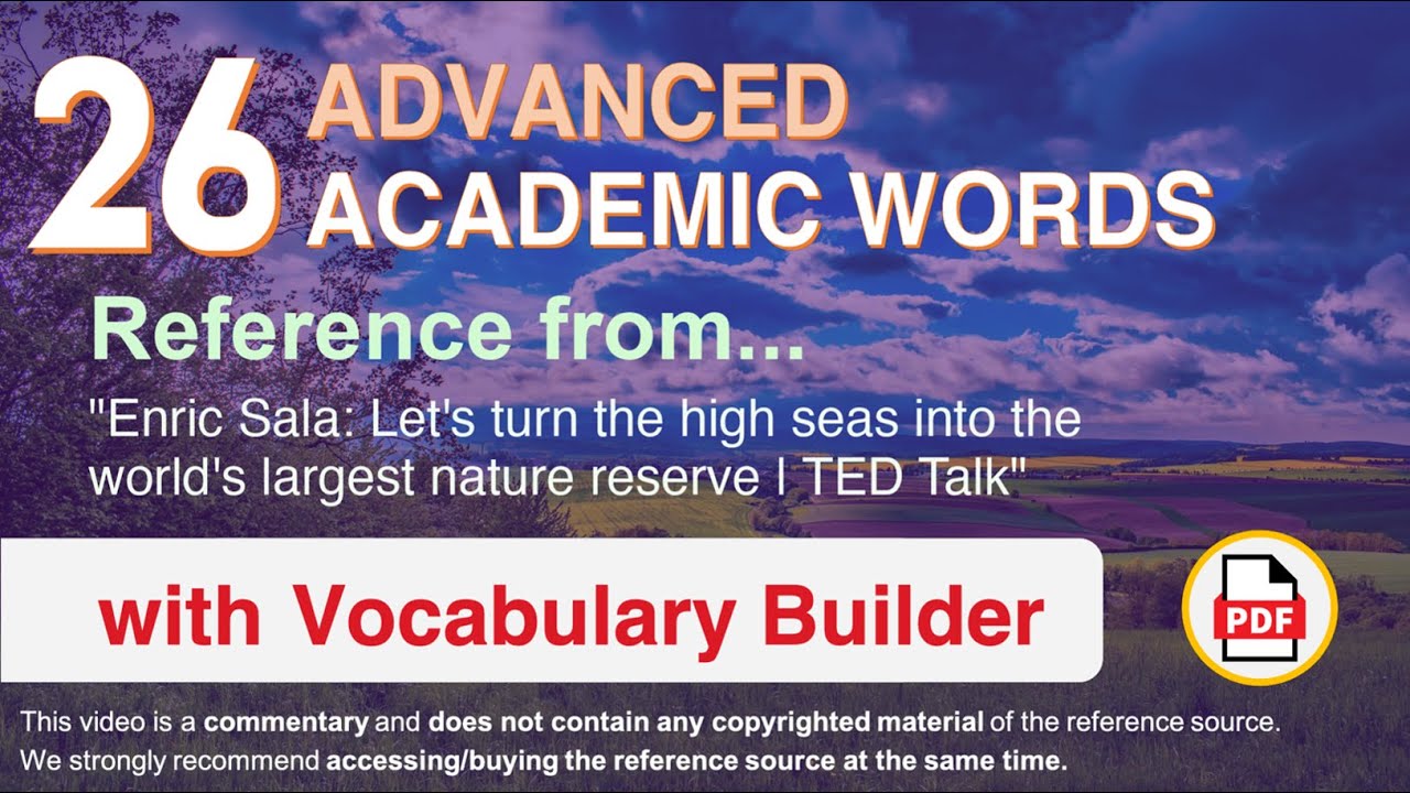 26 Advanced Academic Words Words Ref from "Let's turn the high seas ...