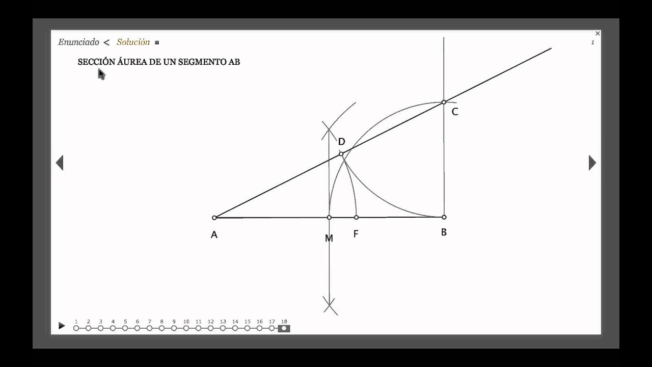 19. Sección áurea de un segmento y rectángulo áureo. - YouTube