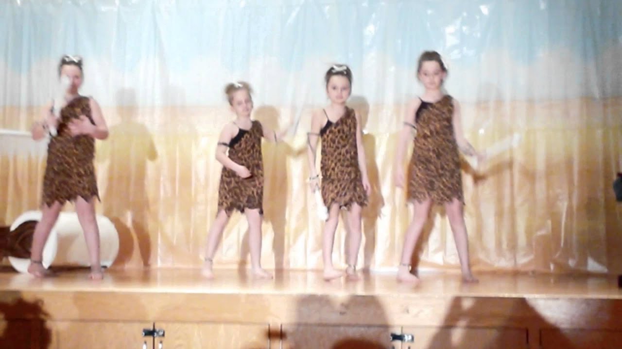Flintstones dance for elementary variety show - YouTube