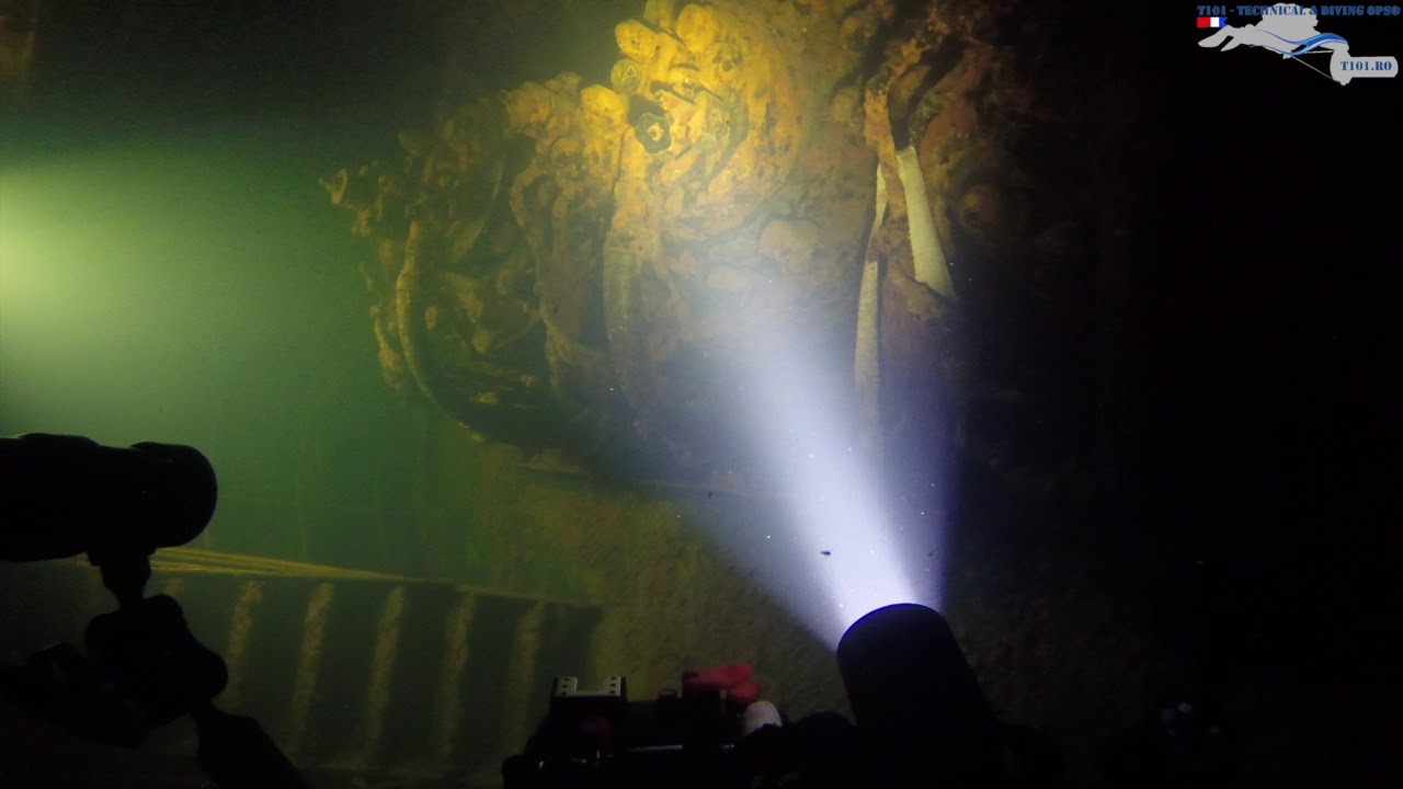 Wreck Zenobia - Engine Room (May 2018). - YouTube