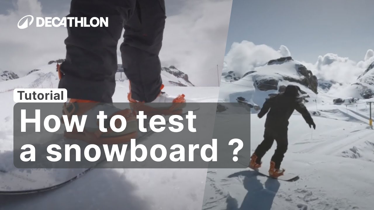 TUTORIAL - How to test a snowboard ? With our technical partner, Franky ...