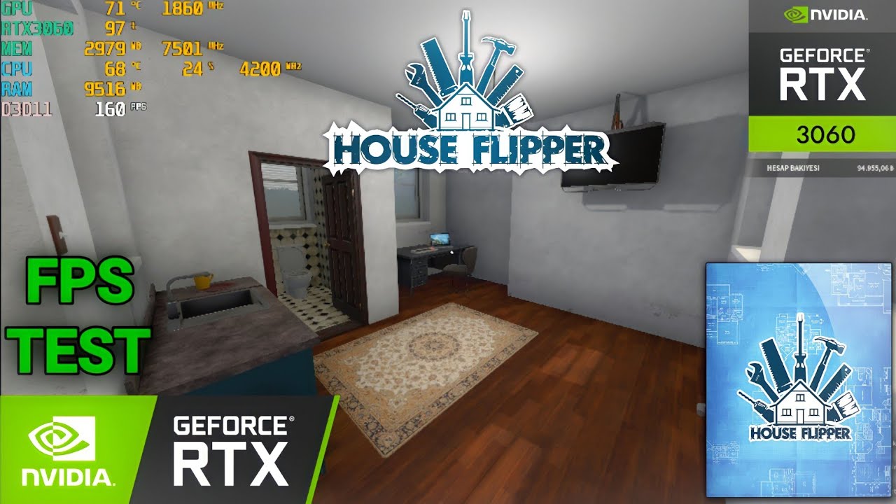 RTX 3060 12GB 4K House Flipper Ultra Graphics FPS TEST 2022 - YouTube